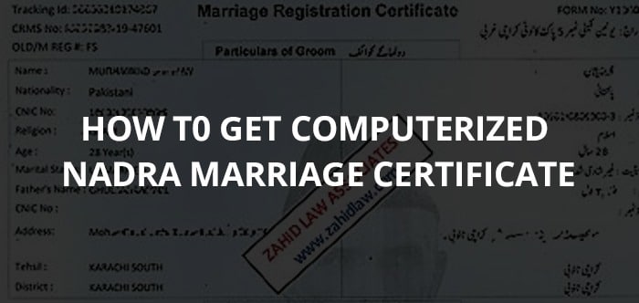 Get NADRA Marriage Certificate Online | Nikah Registration MRC Nadra